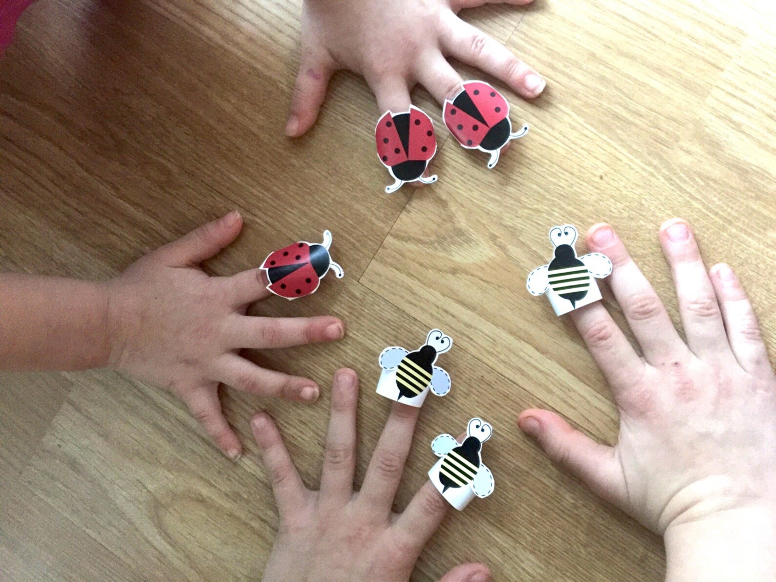 Instant Download DIY Valentine Cards. Finger Puppet. Love Bug Valentine ...