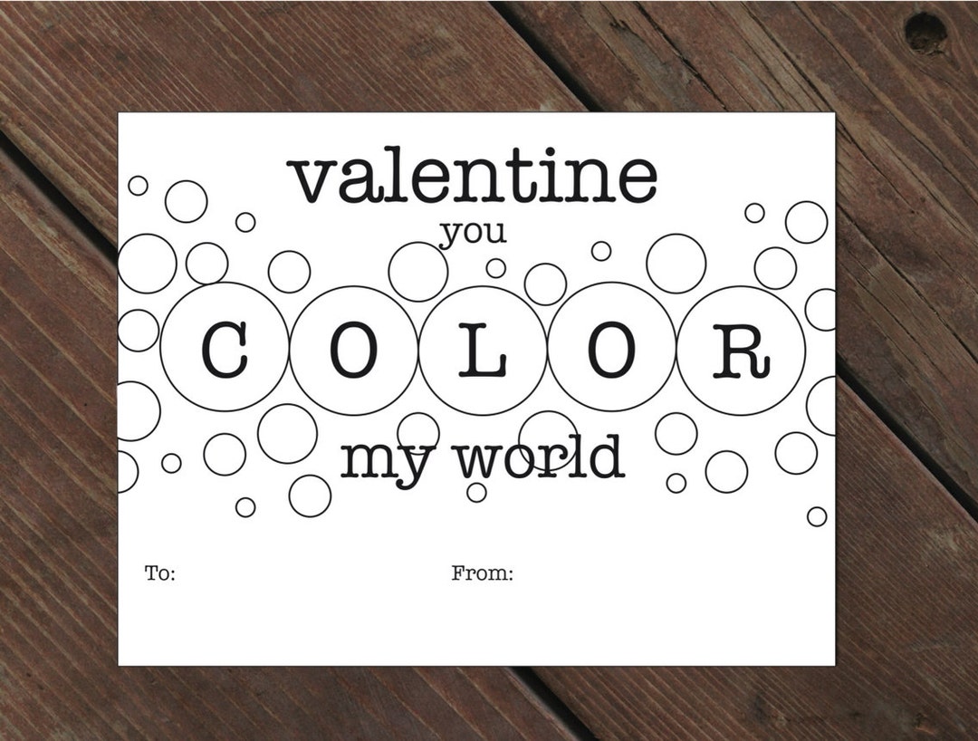 Instant Download DIY Kids Valentine Cards. Printable Valentines for ...