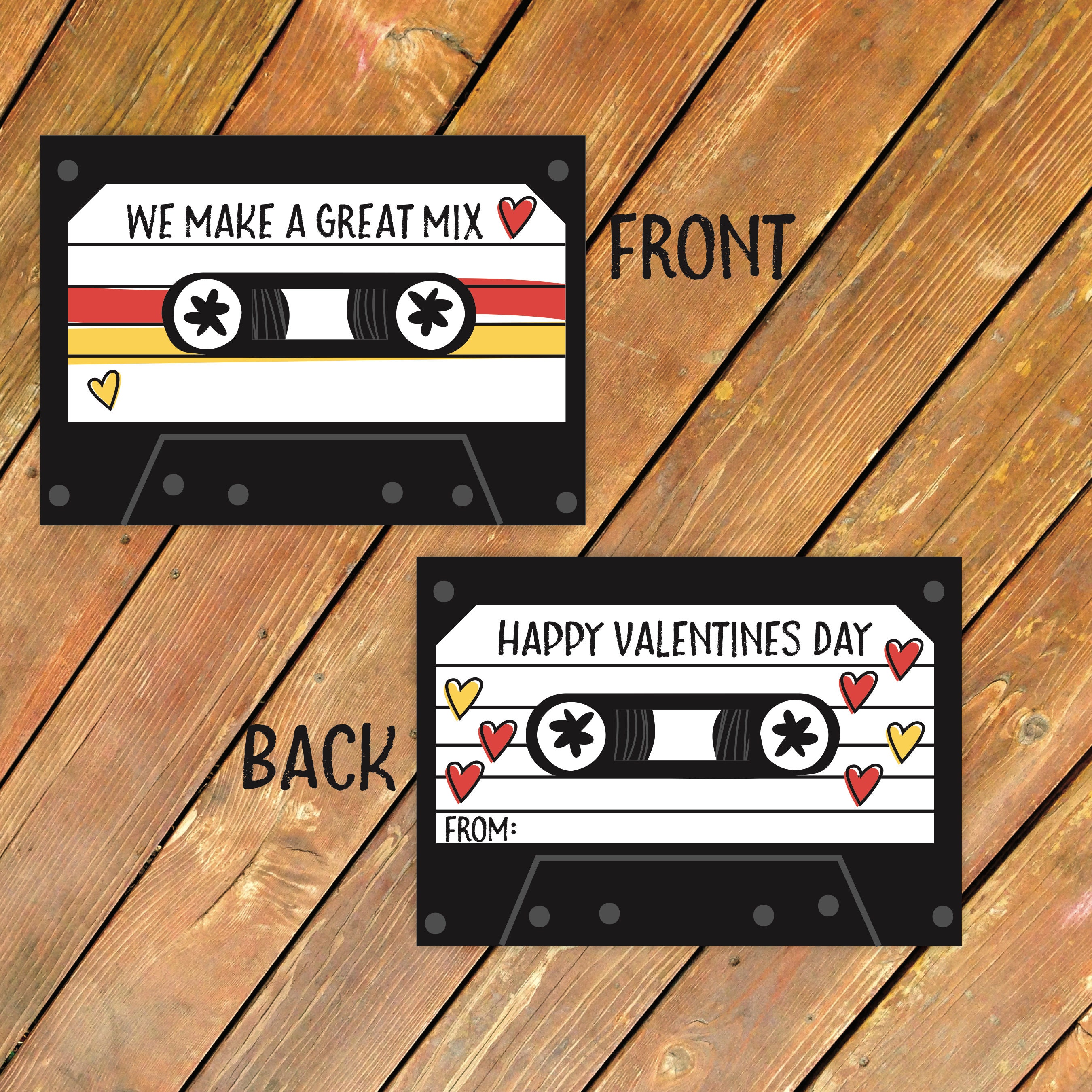 Instant Download- Printable Valentine Cards for Children. Candy Box ...