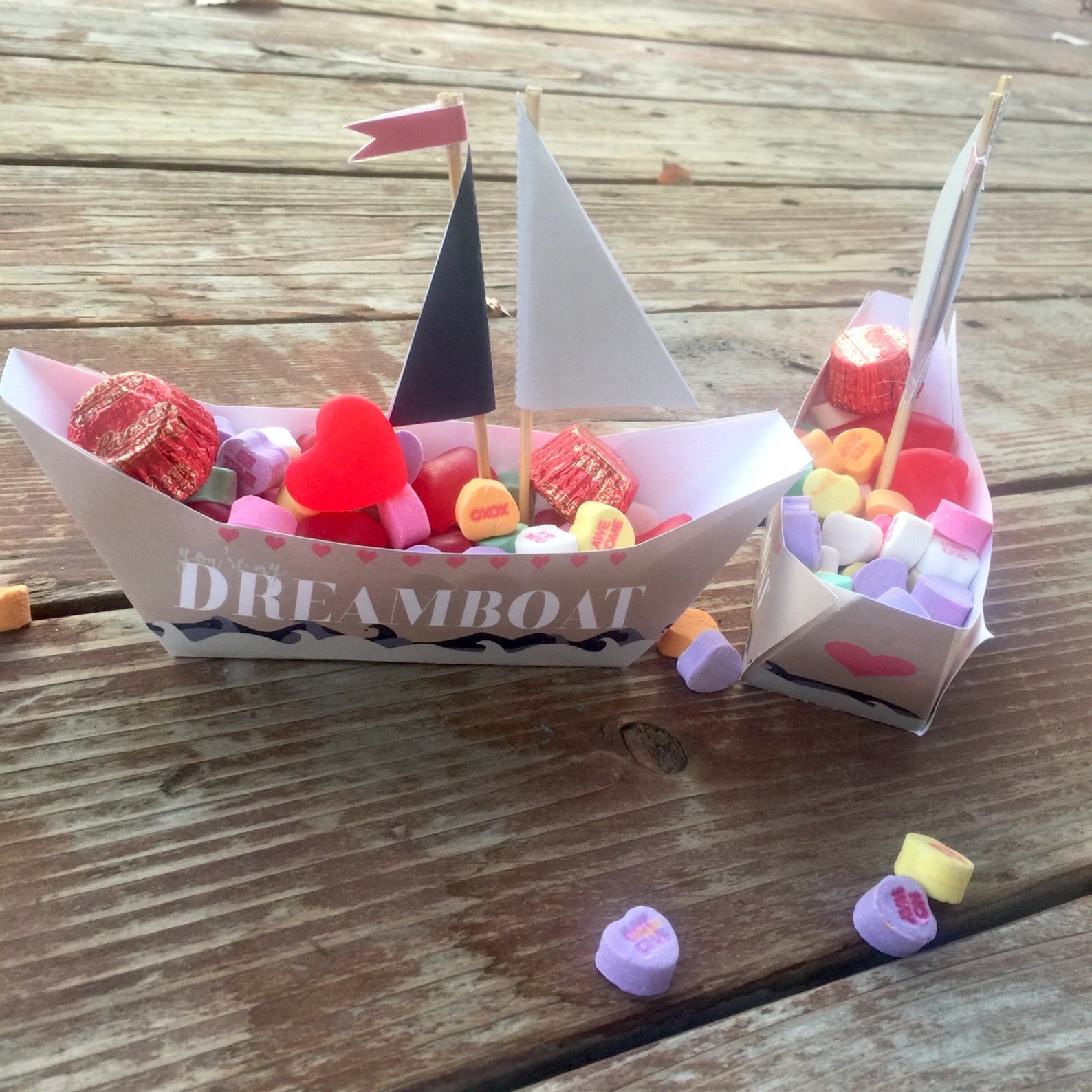 Instant Download DIY Valentine Boats. Dreamboat Valentine. | Etsy