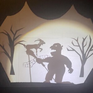 SVG Shadow Puppets: 3 Billy Goats Gruff - Etsy