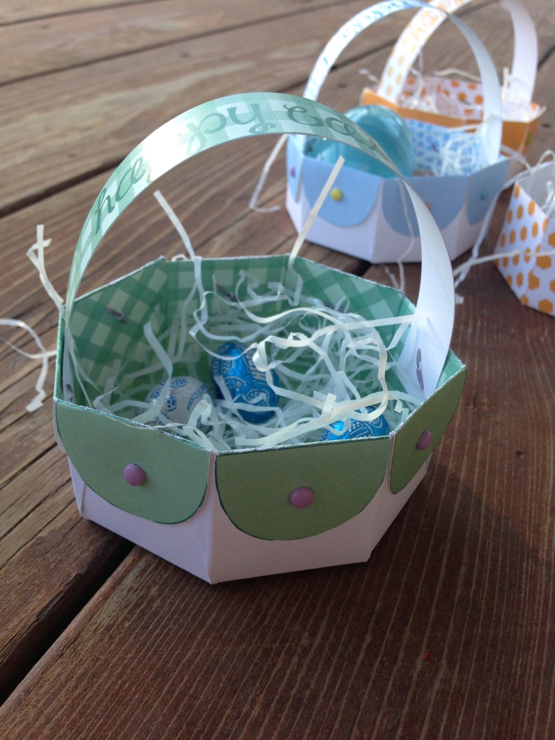 Instant Download DIY Printable Easter Basket Gift Box. Paper - Etsy