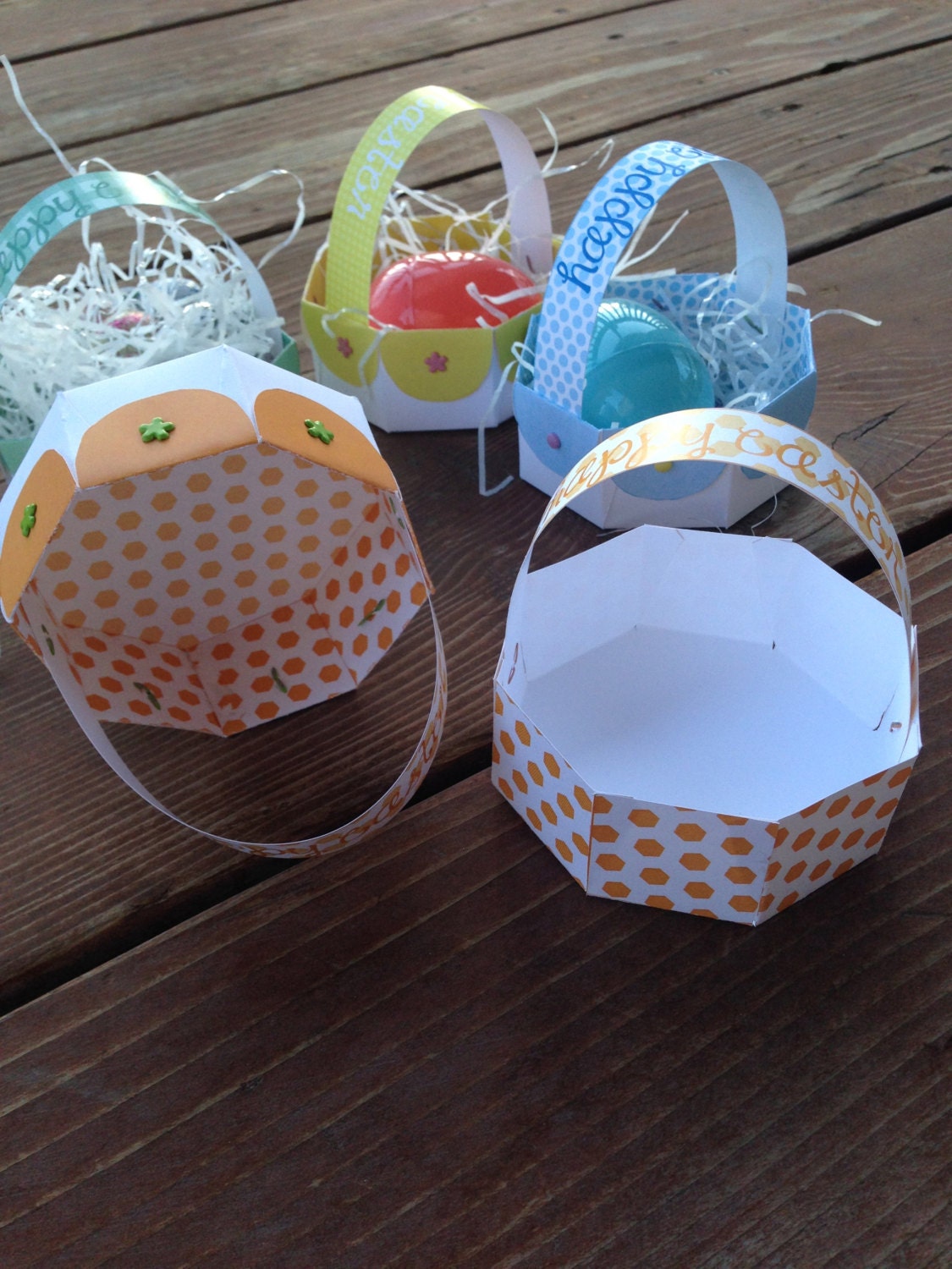 Instant Download DIY Printable Easter Basket Gift Box. Paper | Etsy