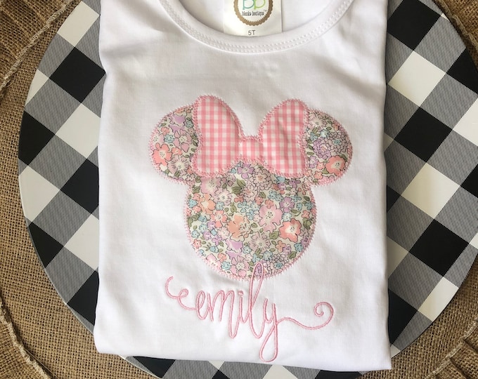 Girl Mouse Personalized Shirt | Girly Mouse Embroidery Shirt | Bubble ...
