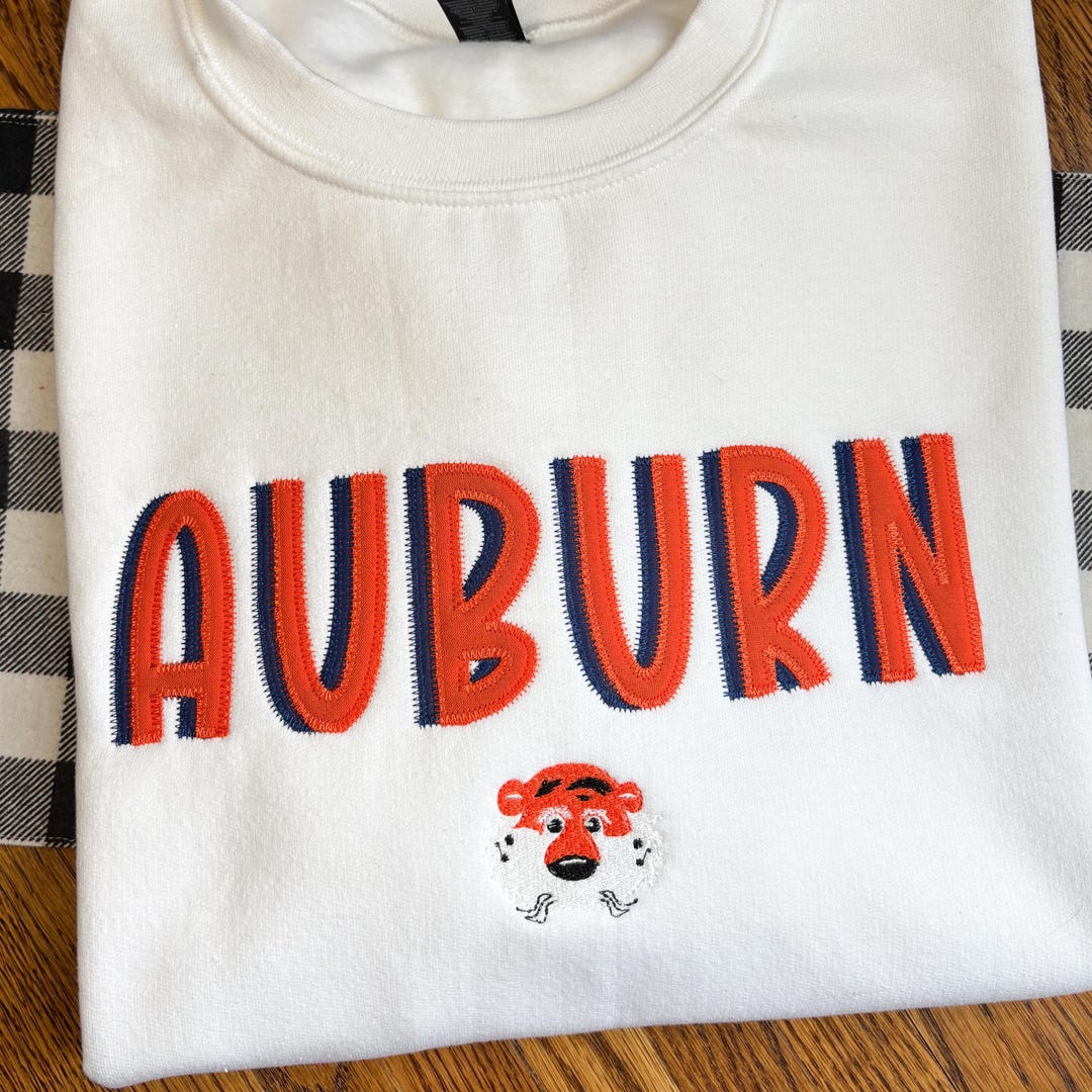 Auburn Applique Sweatshirt - Etsy