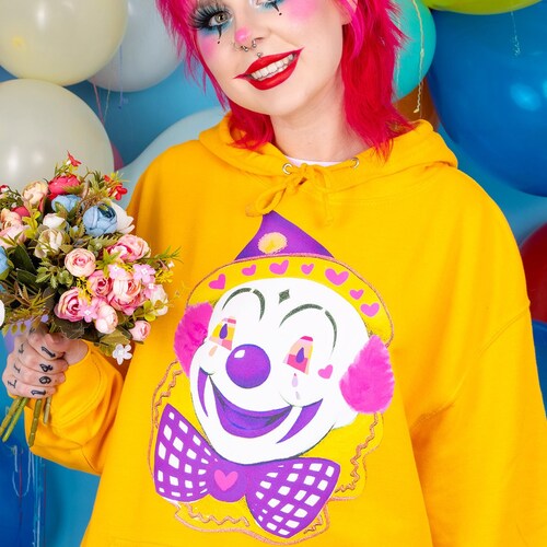 Noodles Clown Varsity Jacket Creepy Cute Kidcore Kawaii - Etsy