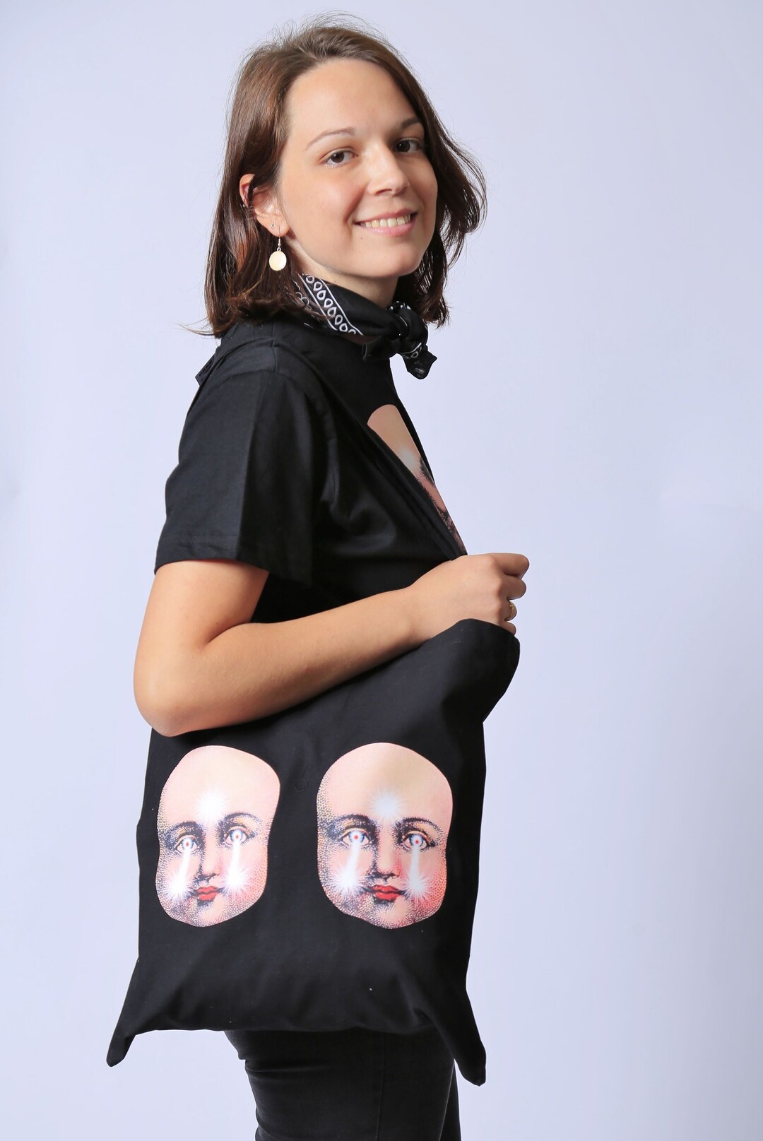 Creepy Doll Tote Bag Halloween Bag Goth Bag American Horror Story Gift ...