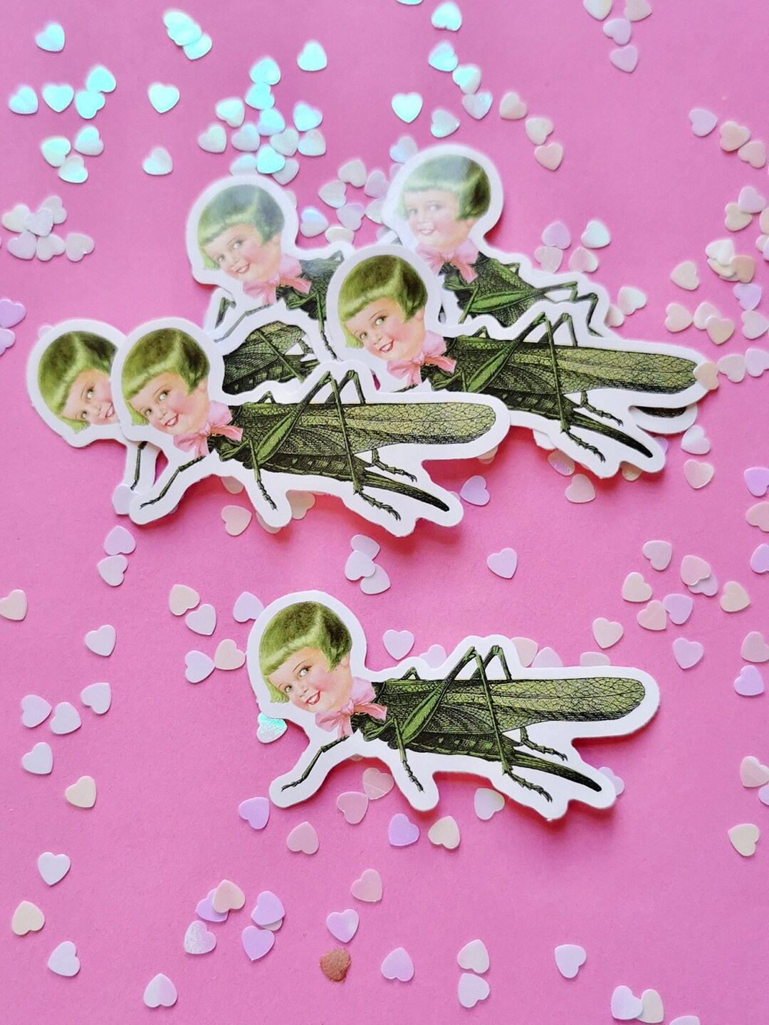 Creepy Doll Bug Sticker Darcy Hopper Grasshopper Creature Sticker ...