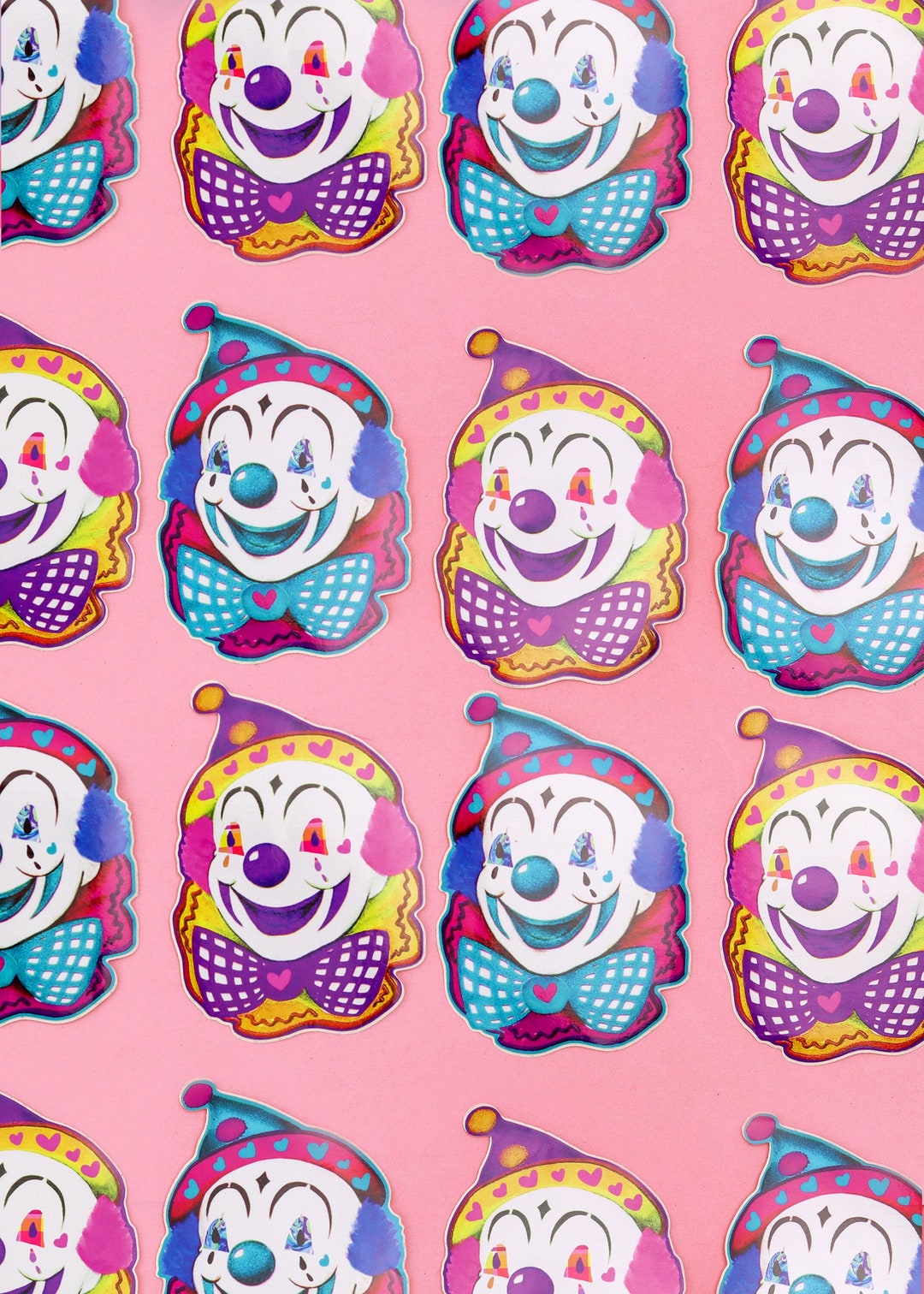 Creepy Cute Clown Sticker Clowncore Kidcore Kawaii Harajuku Fun ...