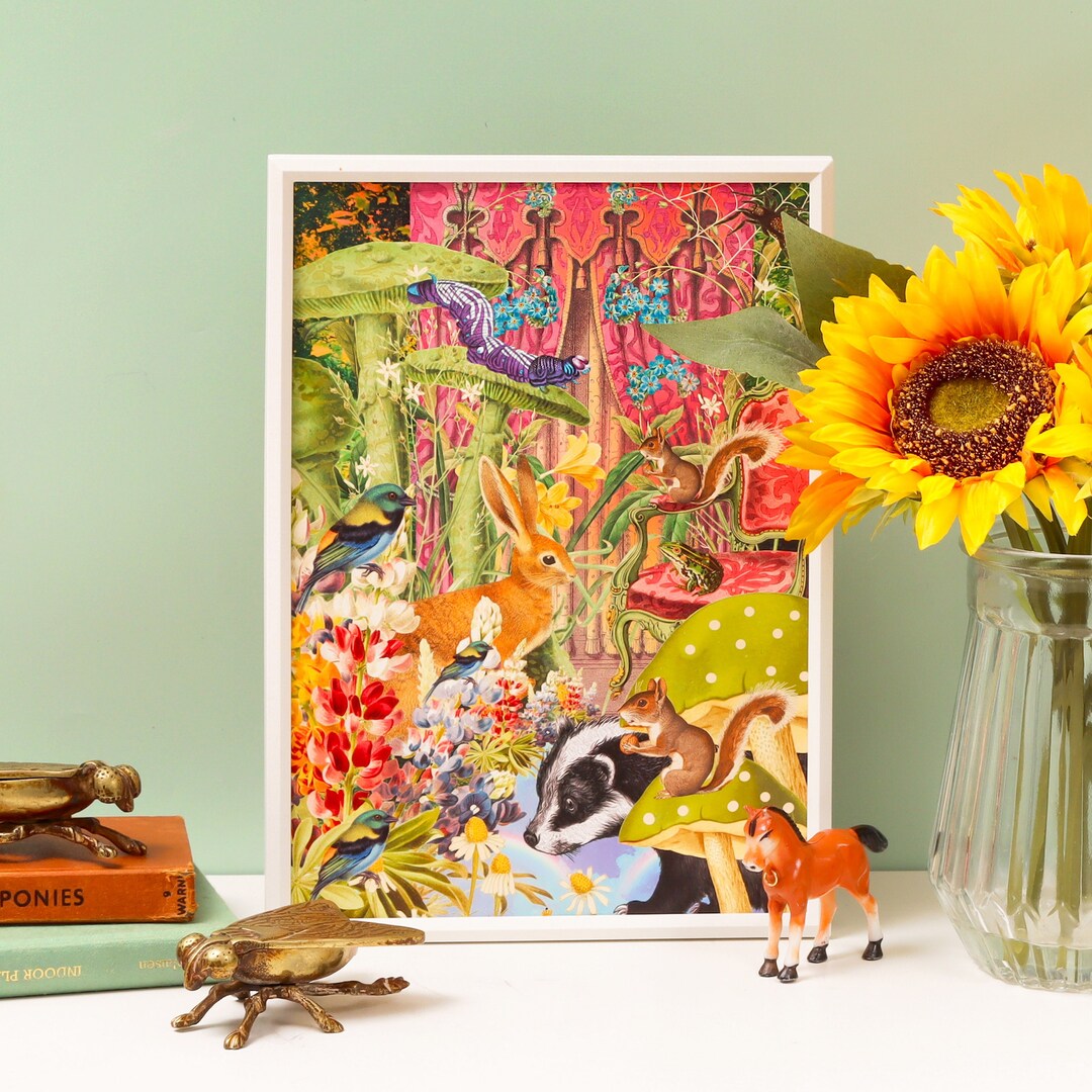 Enchanted Woods Surreal Art Print: Naturecore Cottagecore Home Decor - Etsy