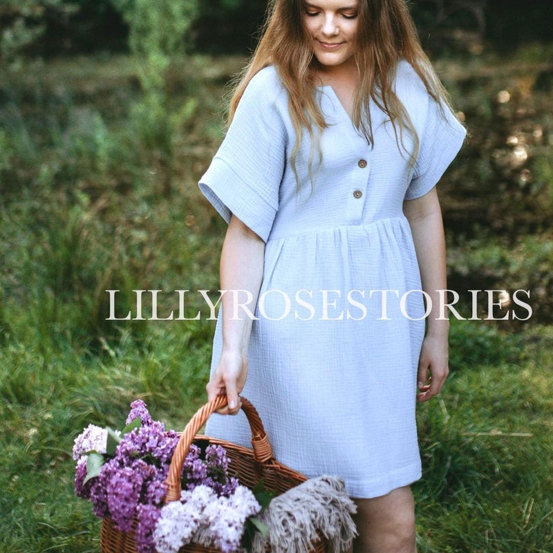 Gauze Dress Pattern - Etsy