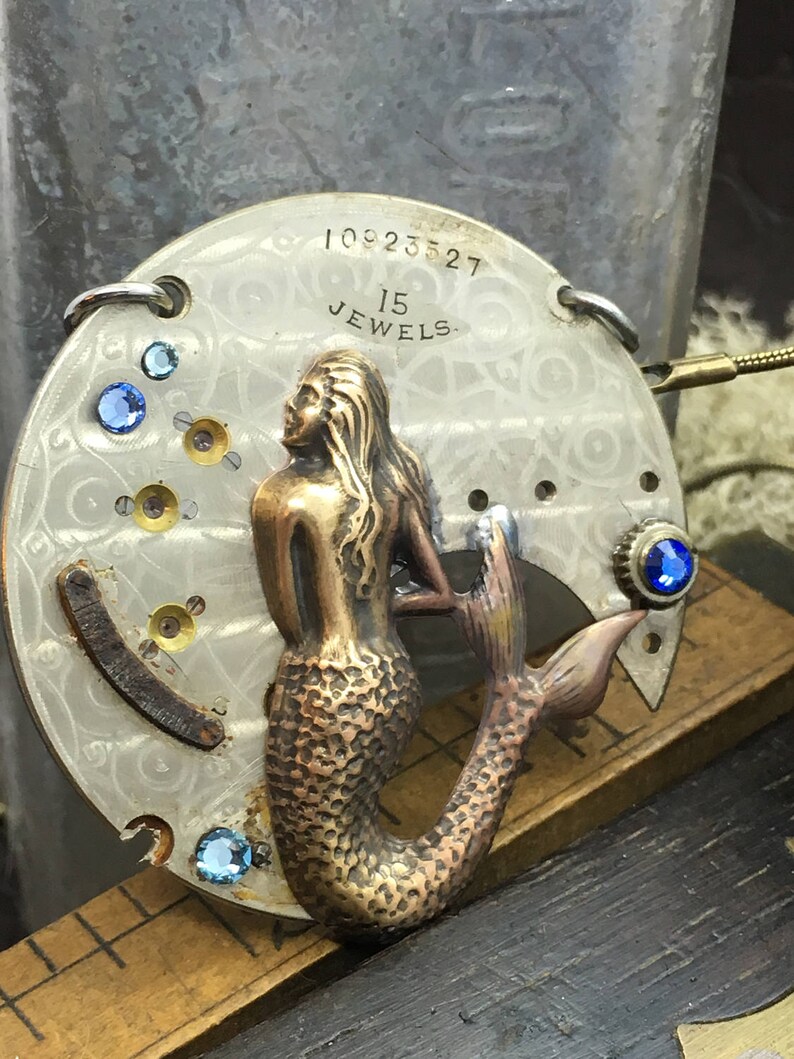 Mermaid Steampunk Jewelry Artistic Steampunk Necklace the Victorian ...