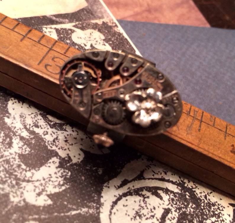 Watch Movement Steampunk Ring Handcrafted Artisan Jewelry - Etsy