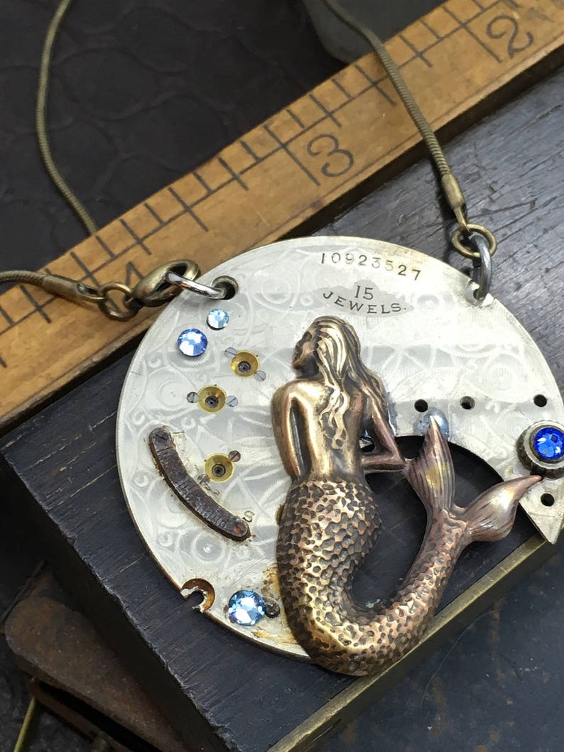 Mermaid Steampunk Jewelry Artistic Steampunk Necklace the Victorian ...