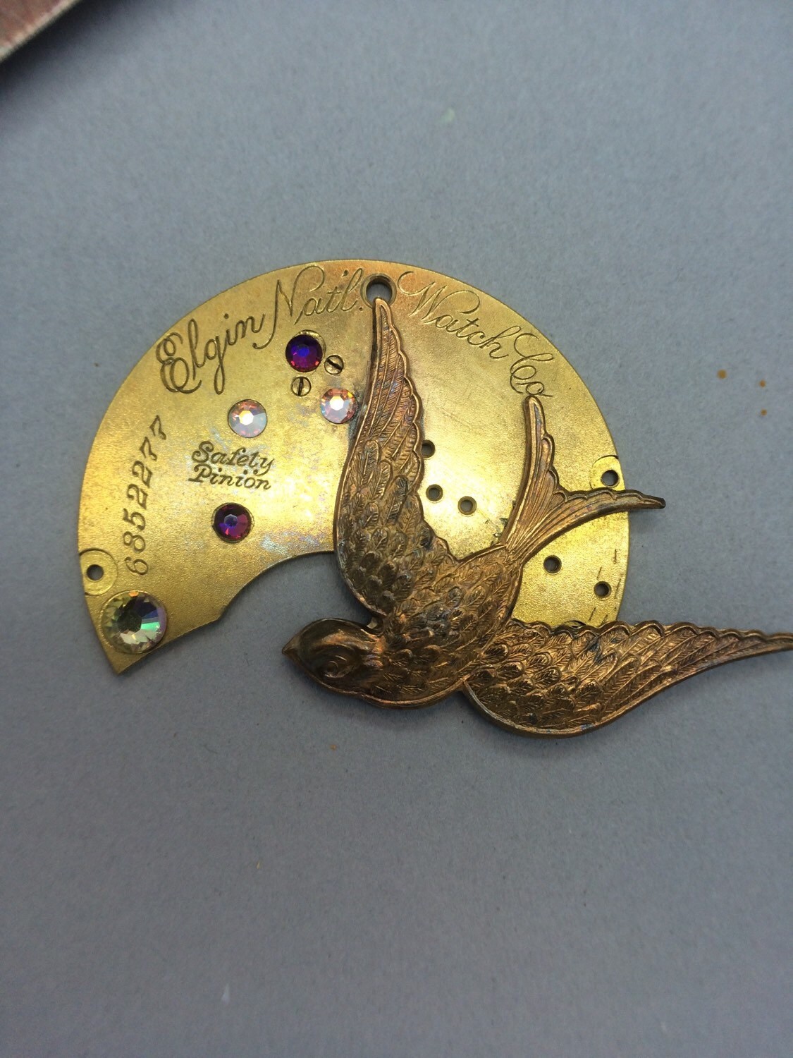 Swallow Steampunk Pocket Watch Handcrafted Artisan Jewelry - Etsy