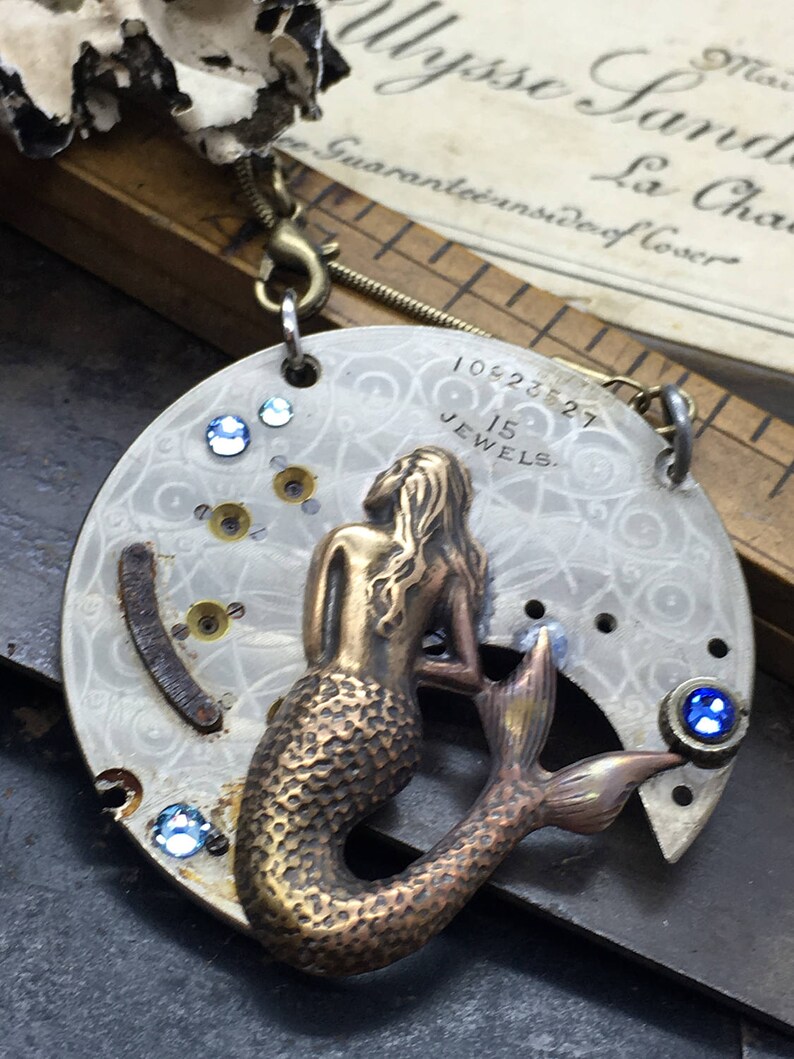 Mermaid Steampunk Jewelry Artistic Steampunk Necklace the Victorian ...