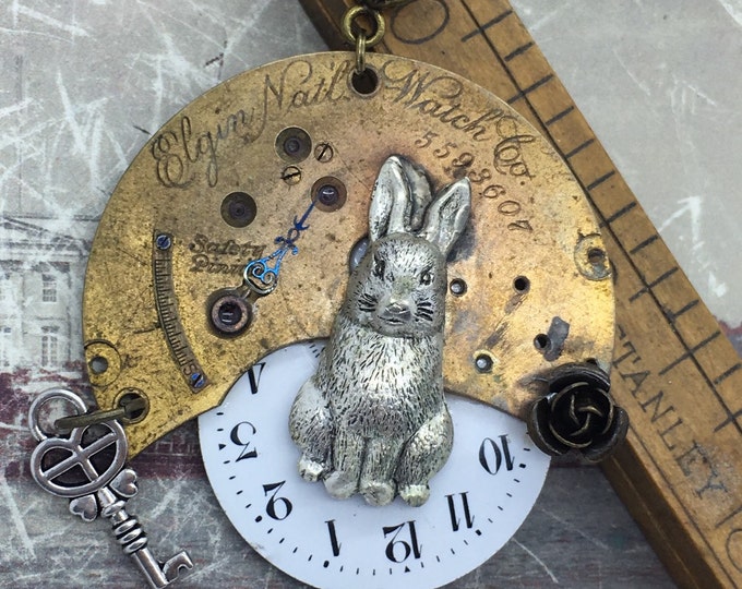 Steampunk Alice in Wonderland Necklace Handcrafted Artistic Jewelry ...