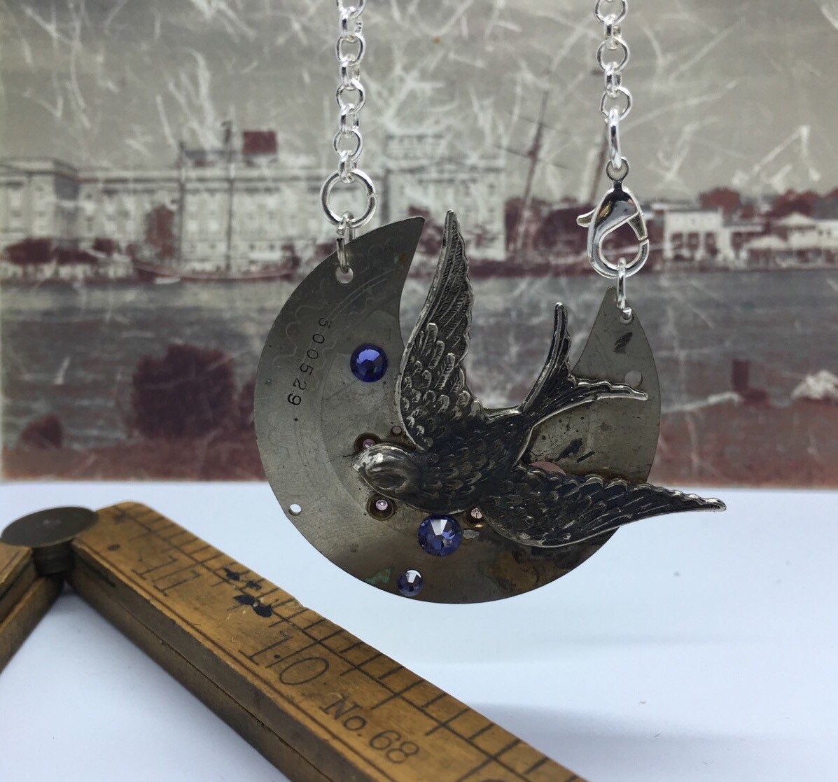 Swallow Steampunk Pocket Watch Handcrafted Artisan Jewelry - Etsy