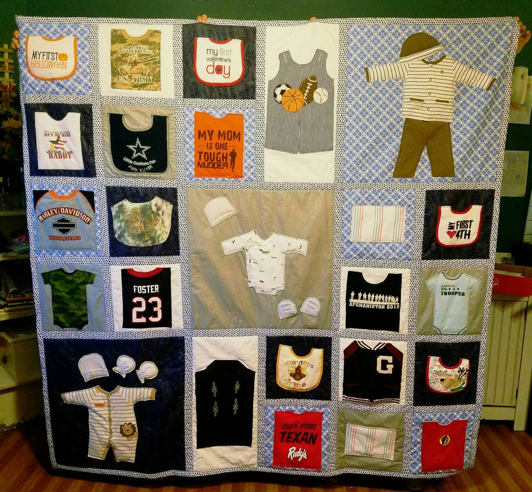 Memory Quilt From Baby (childrens/kids) Loved Ones Clothing! - Etsy
