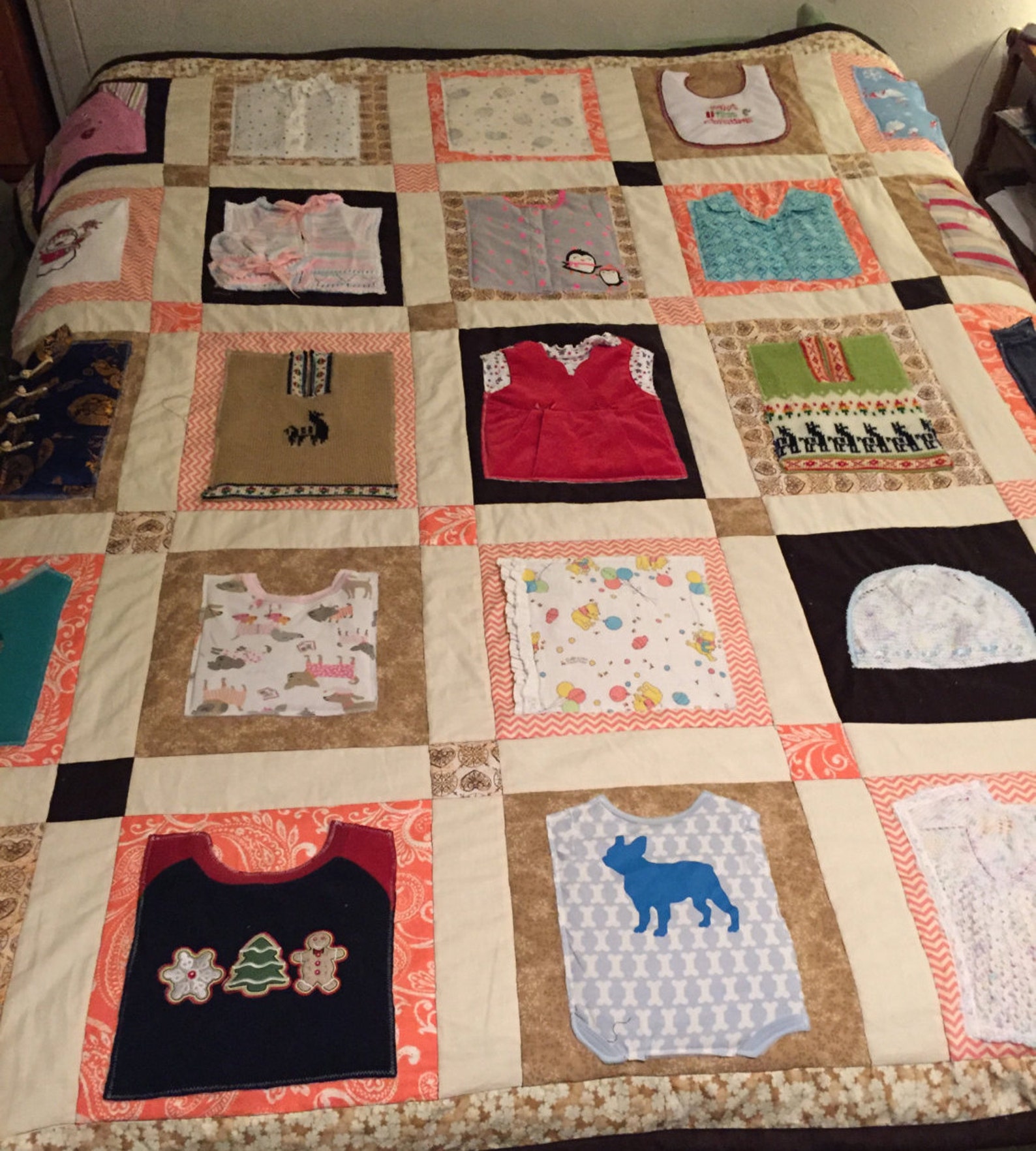 Memory Quilt From Baby childrens/kids Loved Ones Clothing - Etsy