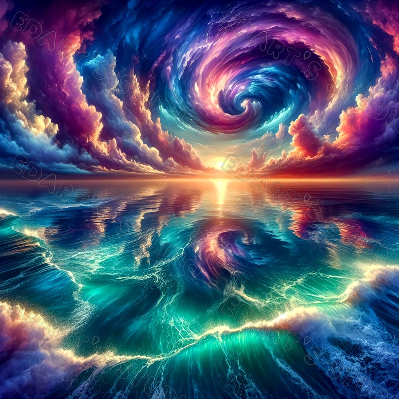 Stormy Weather A Set of 4 High Resolution HDR Digital Paintings Four ...