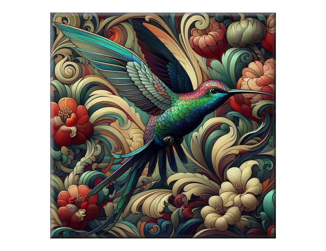 Ceramic Tile Mural - Hummingbird # 4. Great for Kitchen Backsplashes ...