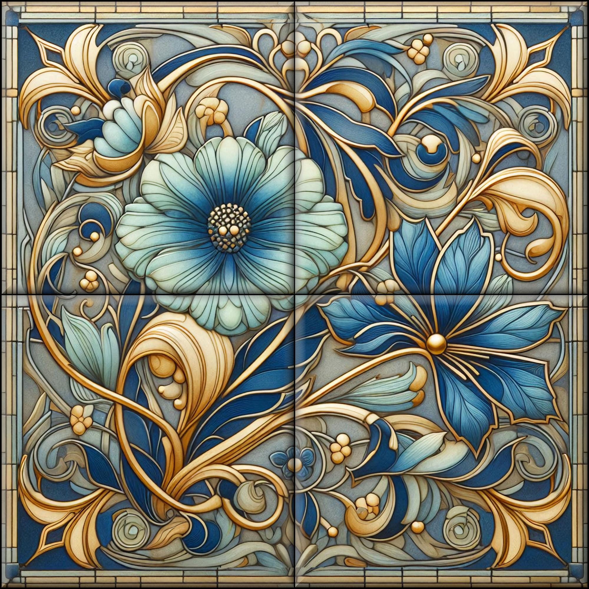 Handcrafted Ceramic Tile Mural, Available in Multiple Sizes. Art ...