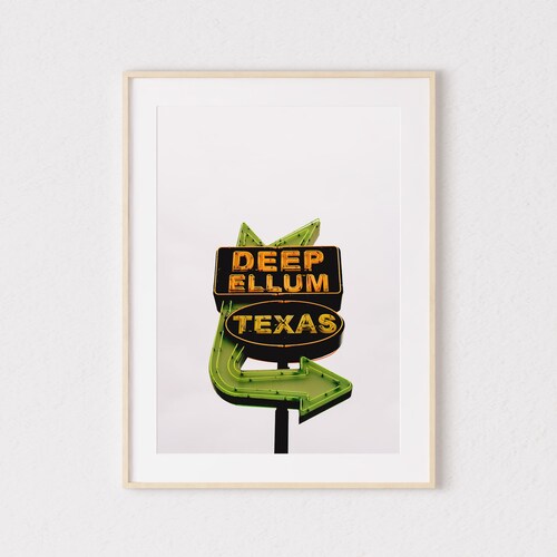 Dallas Texas Photography Print Deep Ellum Wall Art Pink Room - Etsy
