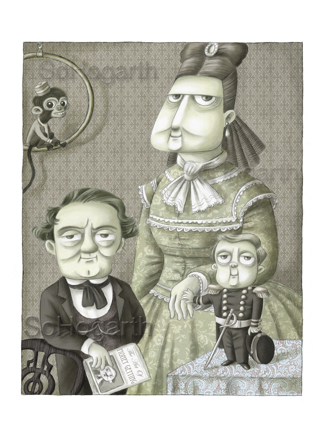 P. T. Barnum, Miss Anna Swan and Commodore Nutt. Slightly Sinister ...