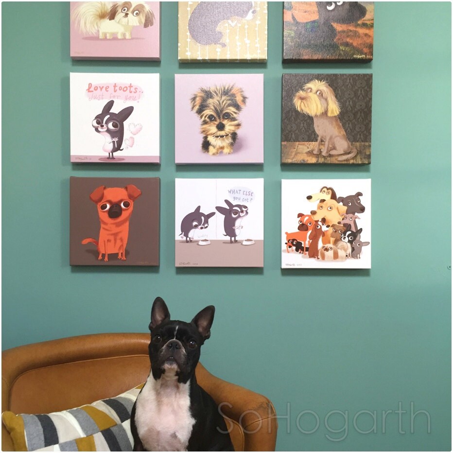 Canvas Print Grumpy Cat Illustration Art | Etsy