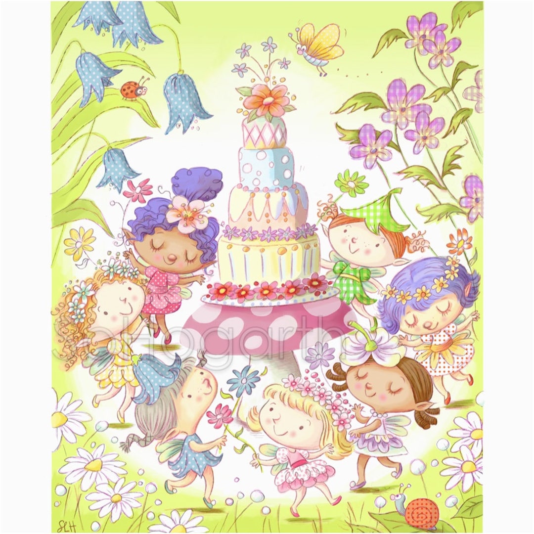 Fairy Birthday Party Note Cards Invitations [set of 6]. Blank Inside - Etsy