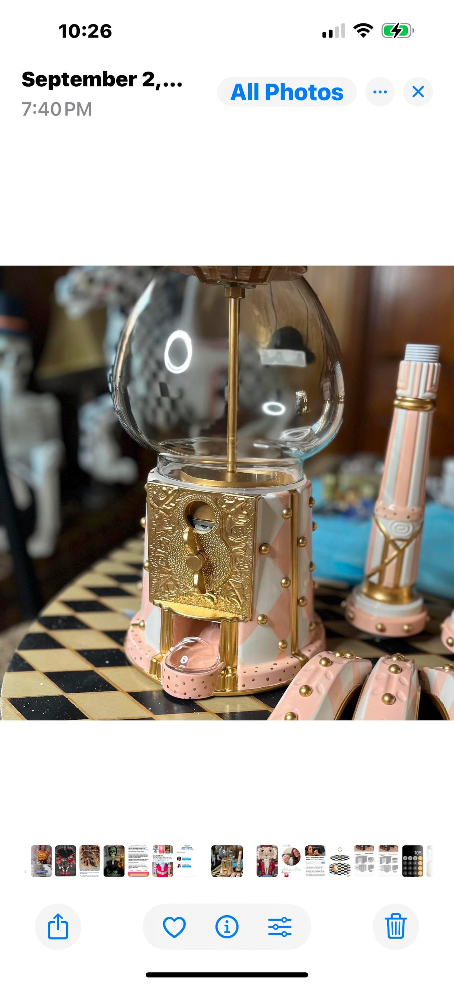 Working Custom Painted Gumball Machines With Finial - Etsy