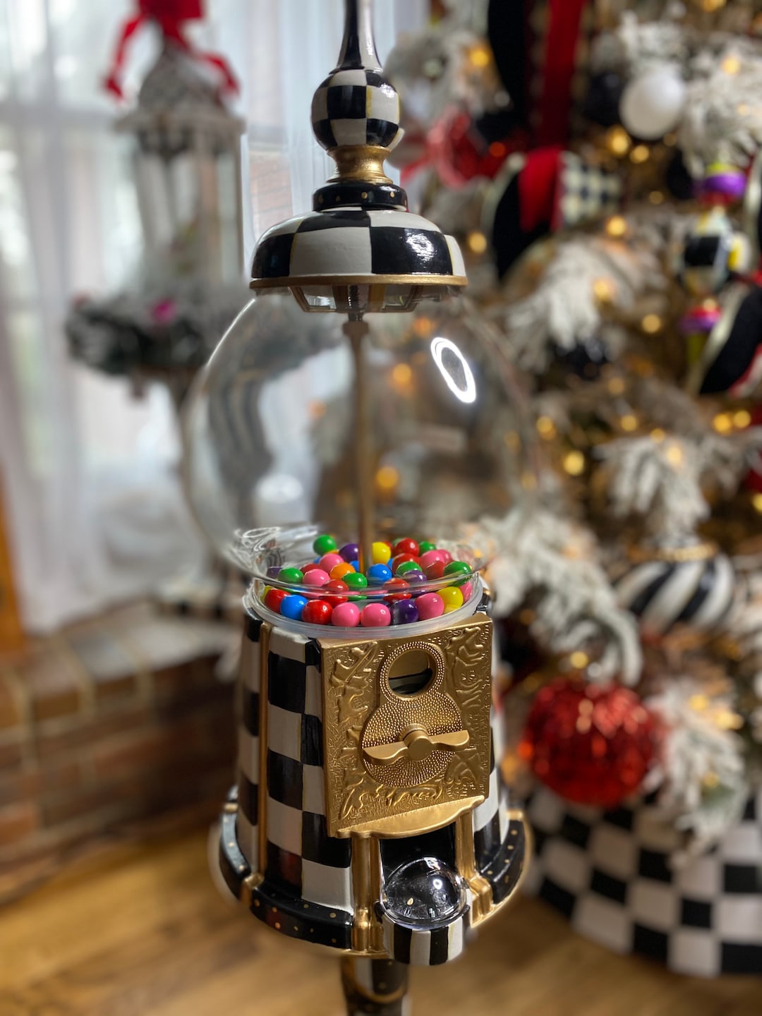 Brand New Working Custom Painted Gum Ball Machine With Finial - Etsy