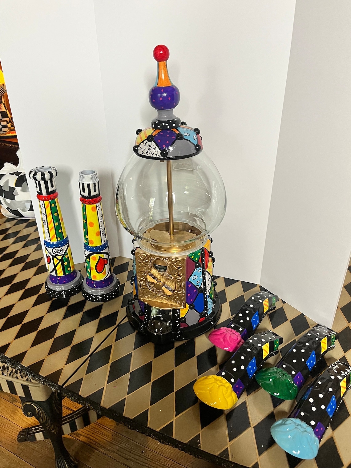 Working Custom Painted Gumball Machines - Etsy