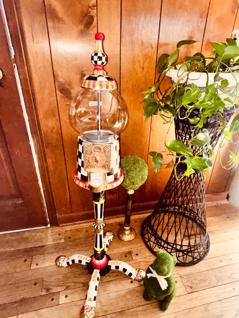 Working Custom Painted Gumball Machines With Finial - Etsy