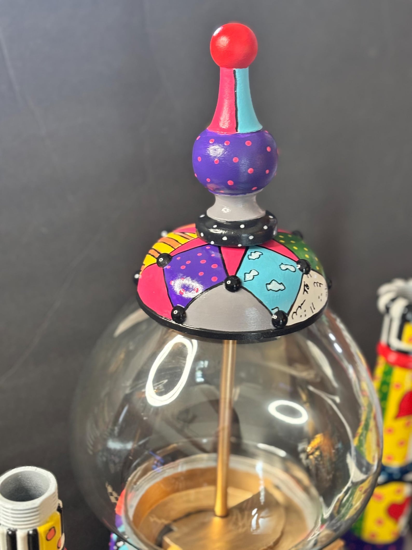 Working Custom Painted Gumball Machines With Finial - Etsy