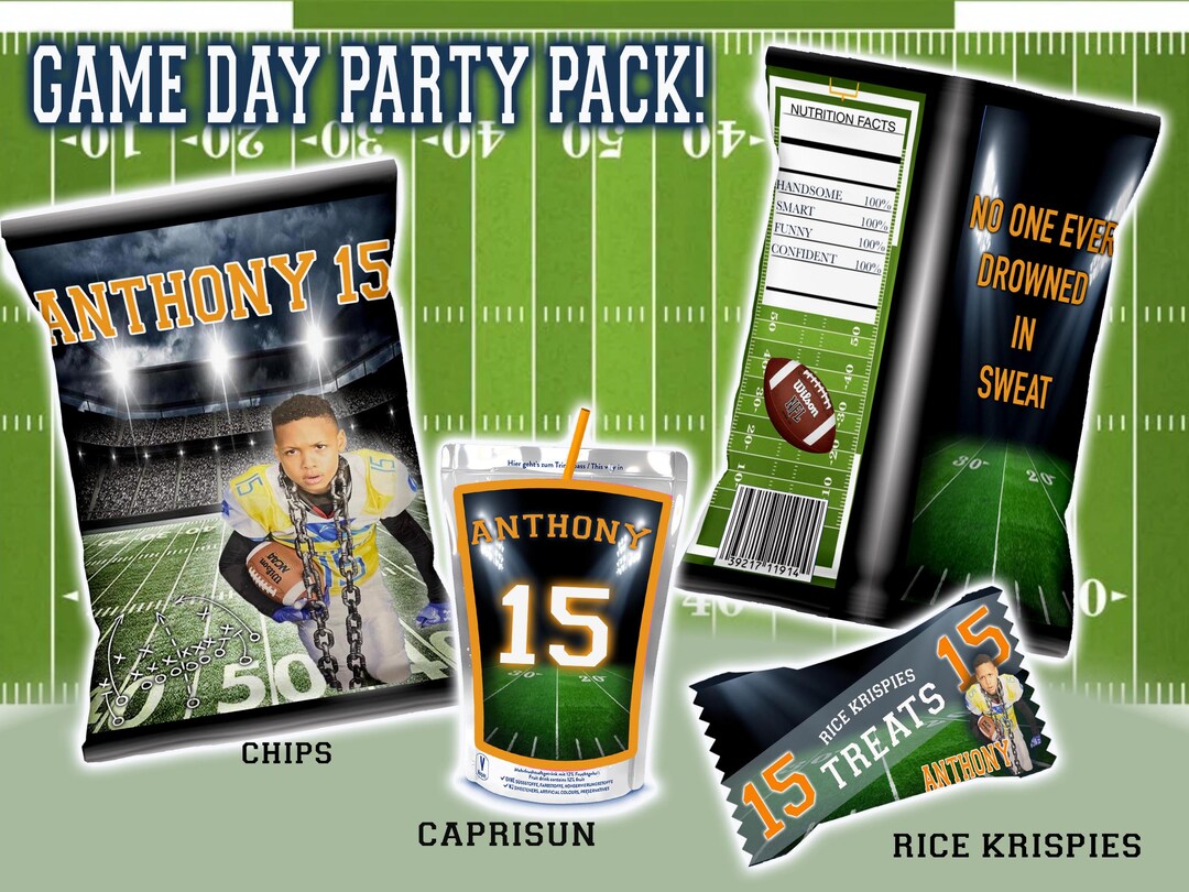 Football Party Pack Labels - Etsy