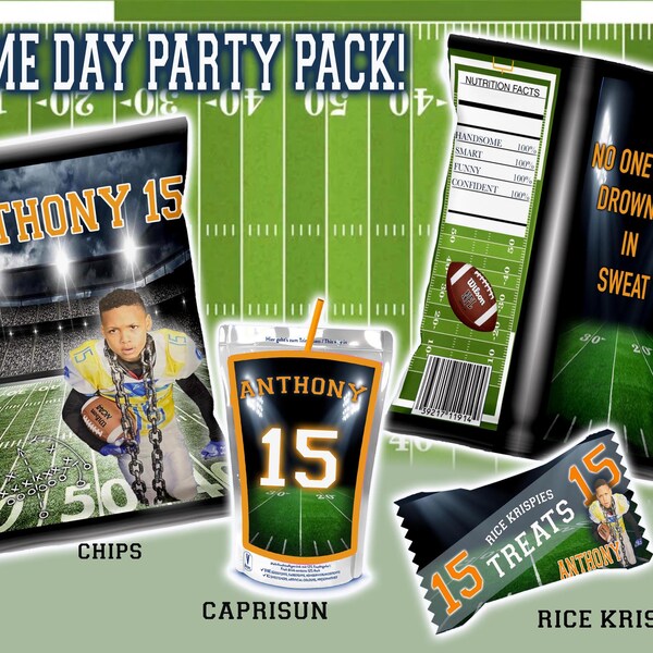 Football Labels - Etsy