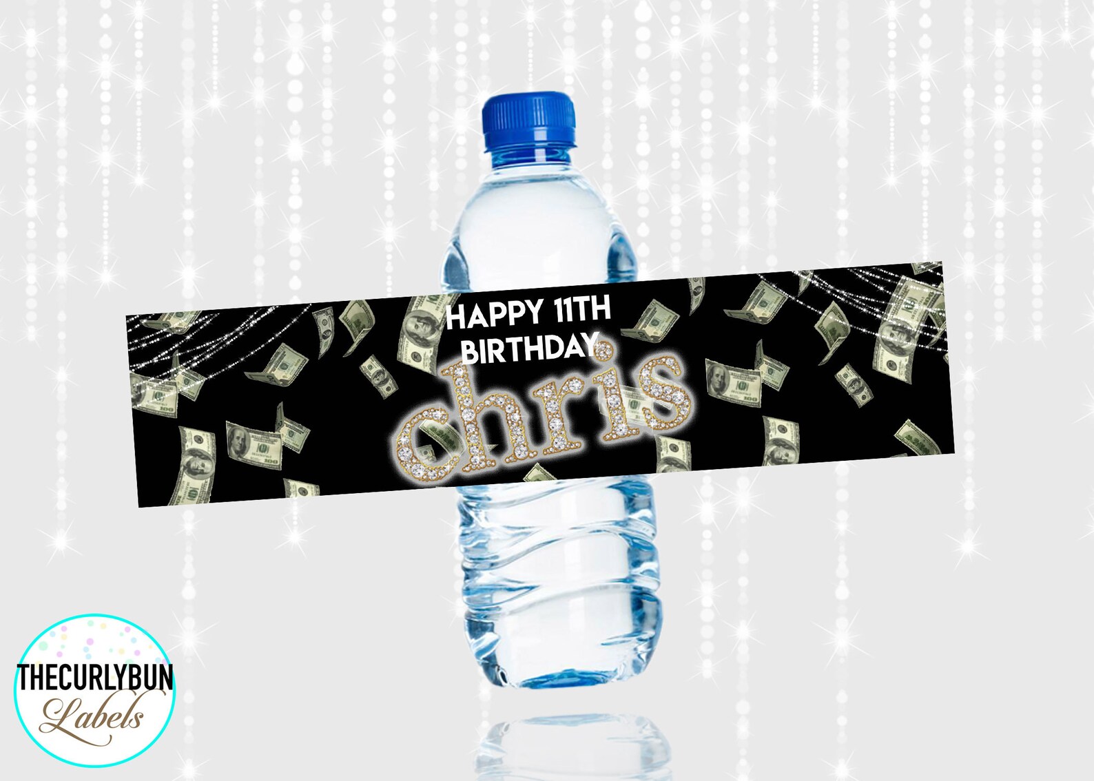 Money Bag Printable Treats and Chip Bag Cash Chip Bag Bling - Etsy