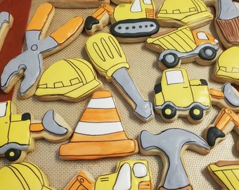 Construction Theme Cookies - Etsy