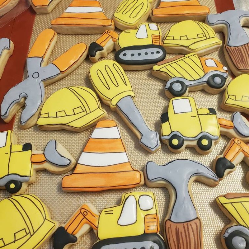 Construction Cookies - Etsy