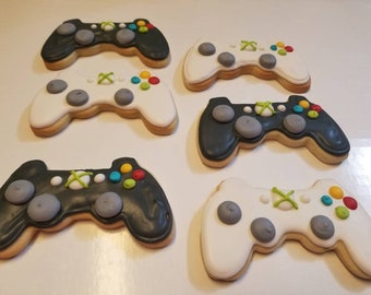 1 Dozen Video Game Controller Cookies, Xbox Controller Cookies, Game Controller Favors - Etsy
