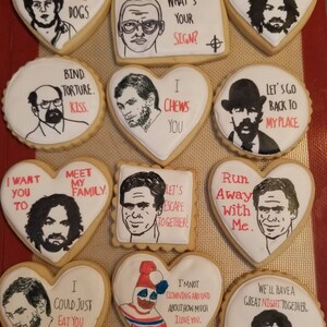 Serial Killer Cookies-12assorted - Etsy