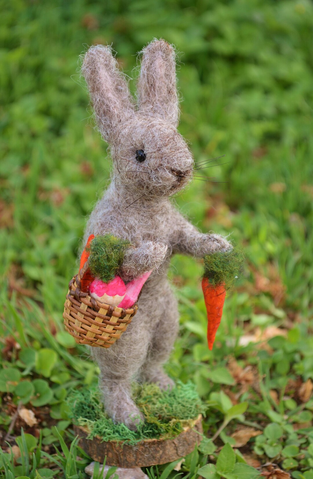 Victorian Style Spring Rabbit One of a Kind Needle Felted Sculpture - Etsy