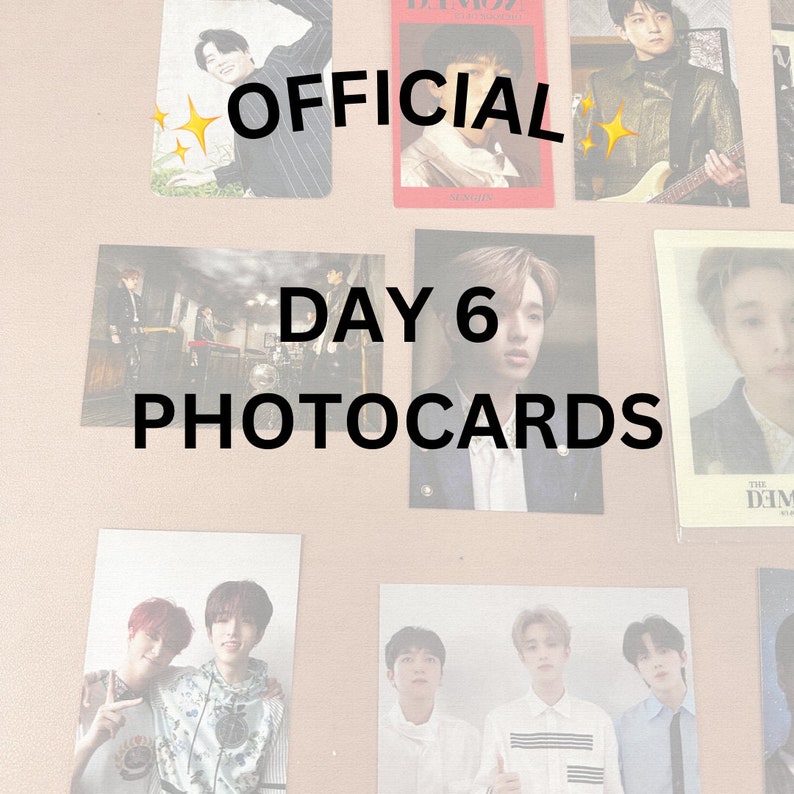 Day6 Photocard - Official - Etsy