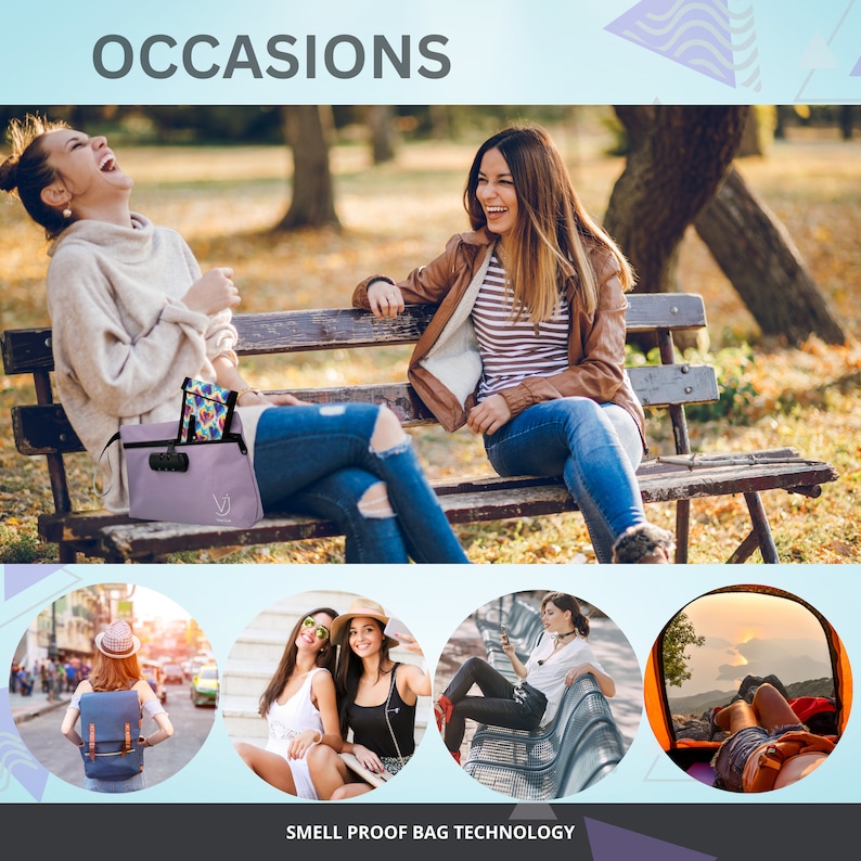 Vanjus Smell Proof Bag, Scent Proof Bag With Lock for Women, Plus a ...