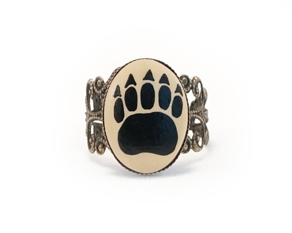 Bear Claw Ring Bear Ring Bear Claw Jewelry Bear Jewelry Bear Paw Print ...