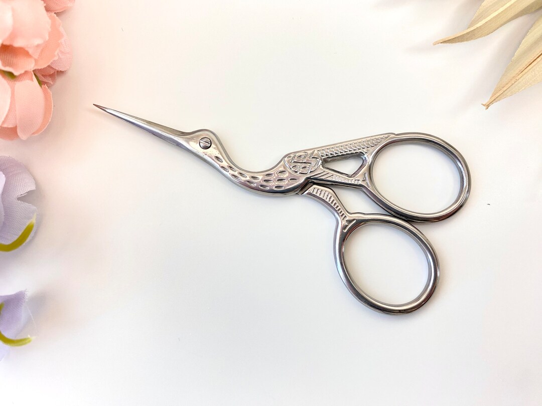 Silver Crane Scissors Stork Scissors Thread Snips for Sewing Kits - Etsy