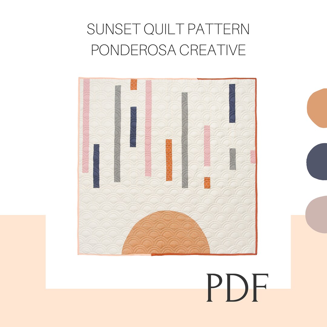 SUNSET Quilt Pattern PDF - Etsy