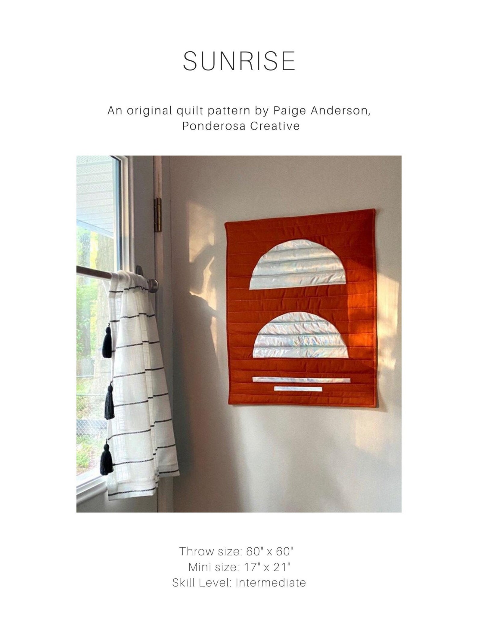 SUNRISE Quilt Pattern PDF - Etsy